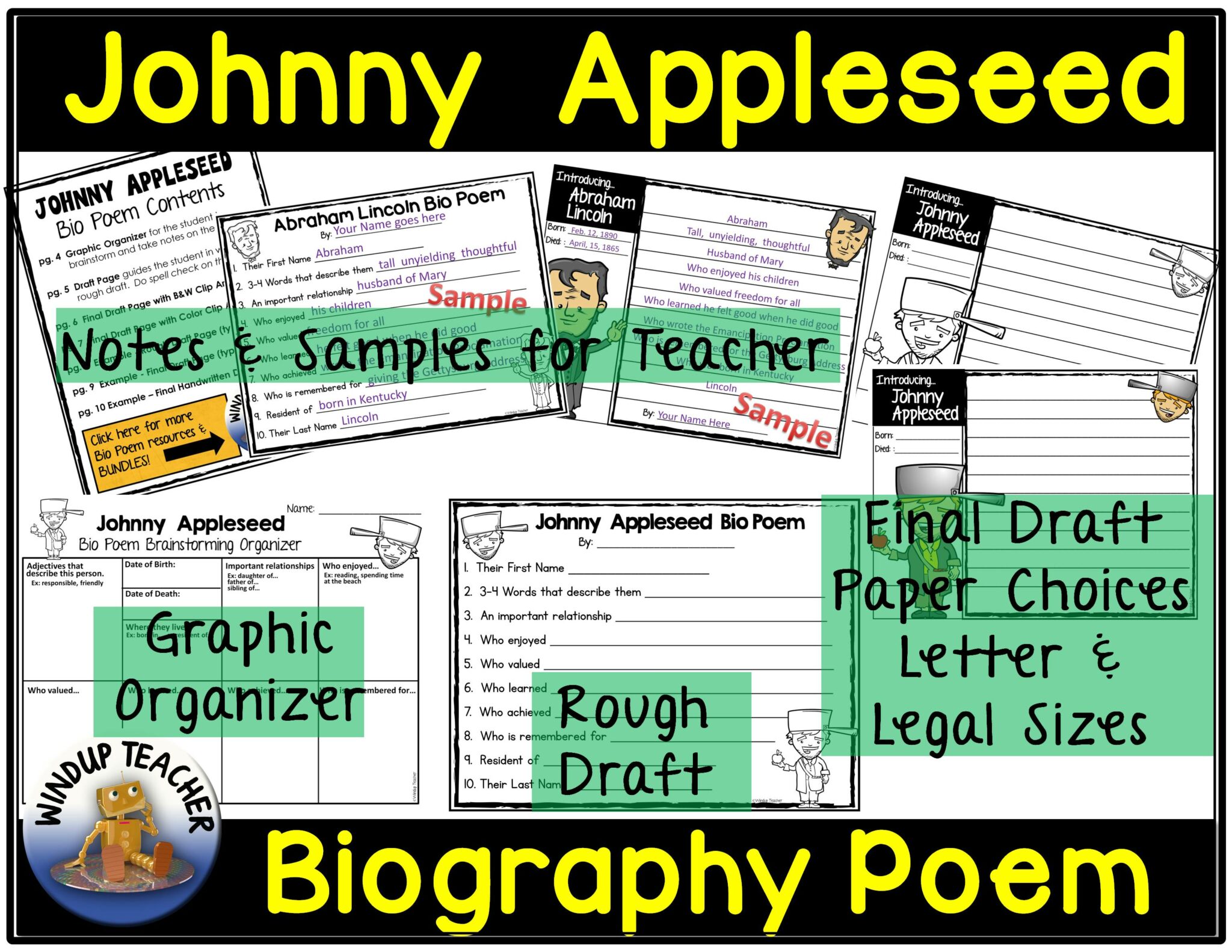 Johnny Appleseed Poem Writing Activity | Made By Teachers
