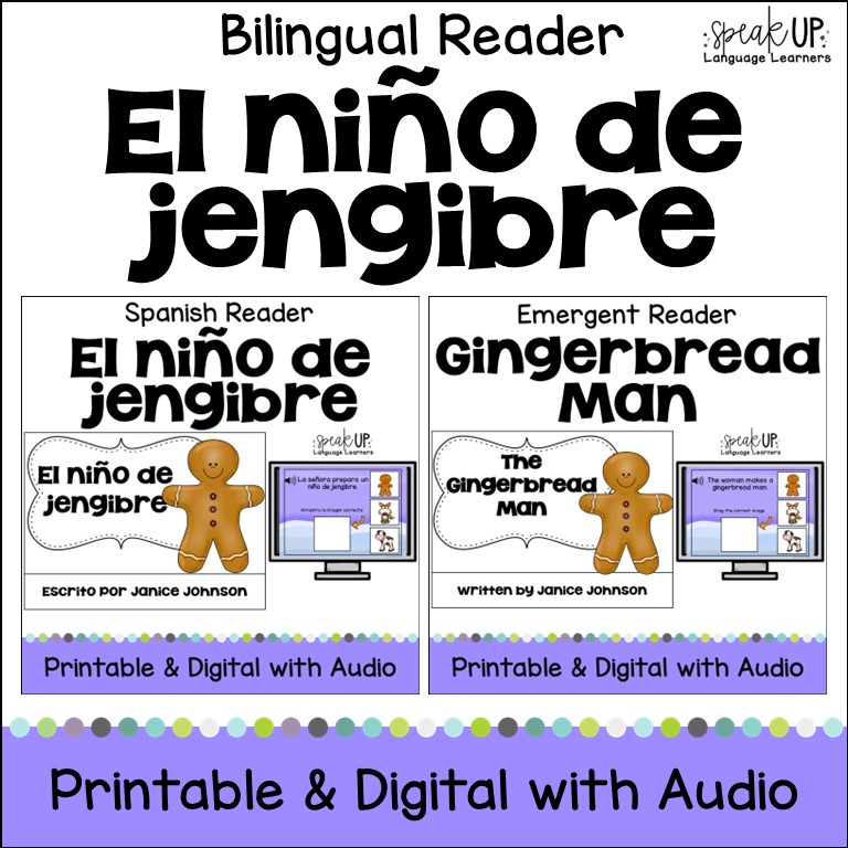 Bilingual hombre / niño de jengibre Fairy Tale Reader Easy Beginning ...