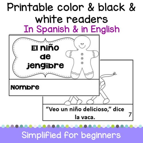 Bilingual hombre / niño de jengibre Fairy Tale Reader Easy Beginning ...