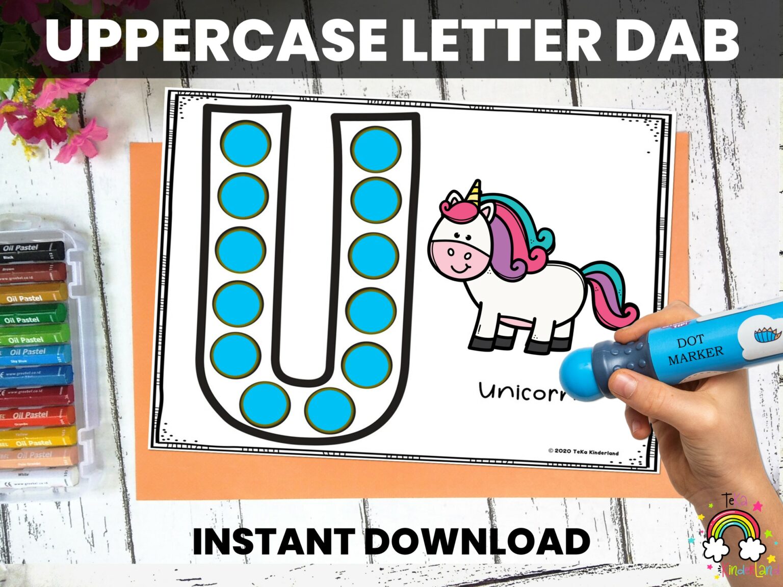 Fine Motor Dab The Uppercase Letter Worksheets - Made By Teachers
