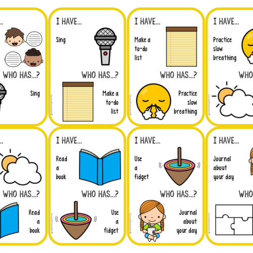 Coping Skills I Have, Who Has? Card Game | Made By Teachers