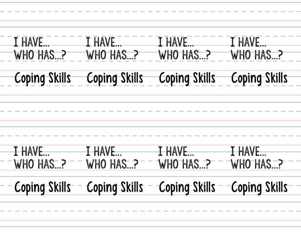Coping Skills I Have, Who Has? Card Game | Made By Teachers