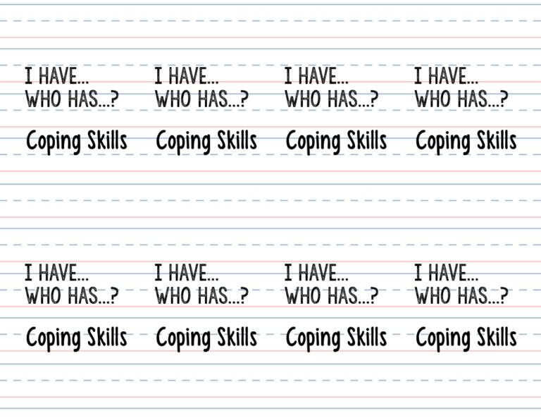 Coping Skills I Have, Who Has? Card Game | Made By Teachers