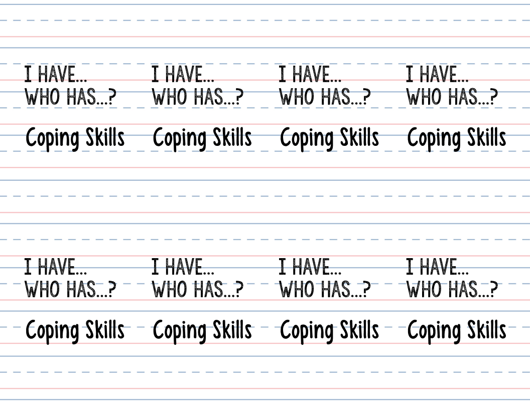 Coping Skills I Have, Who Has? Card Game | Made By Teachers