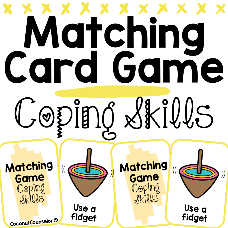 Coping Skills Matching Card Game Made By Teachers