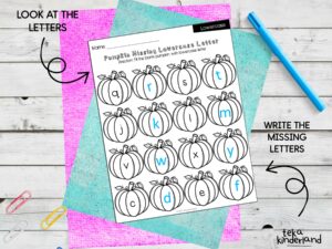 Fall Literacy Pumpkin Letter Worksheets Bundle | Made By Teachers