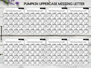 Fall Literacy Pumpkin Letter Worksheets Bundle | Made By Teachers