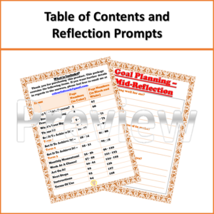 Intermediate Student Goal Setting Self Reflection | Made By Teachers