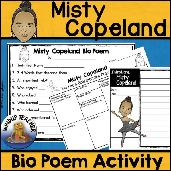 Misty Copeland Poem Writing Activity | Made By Teachers