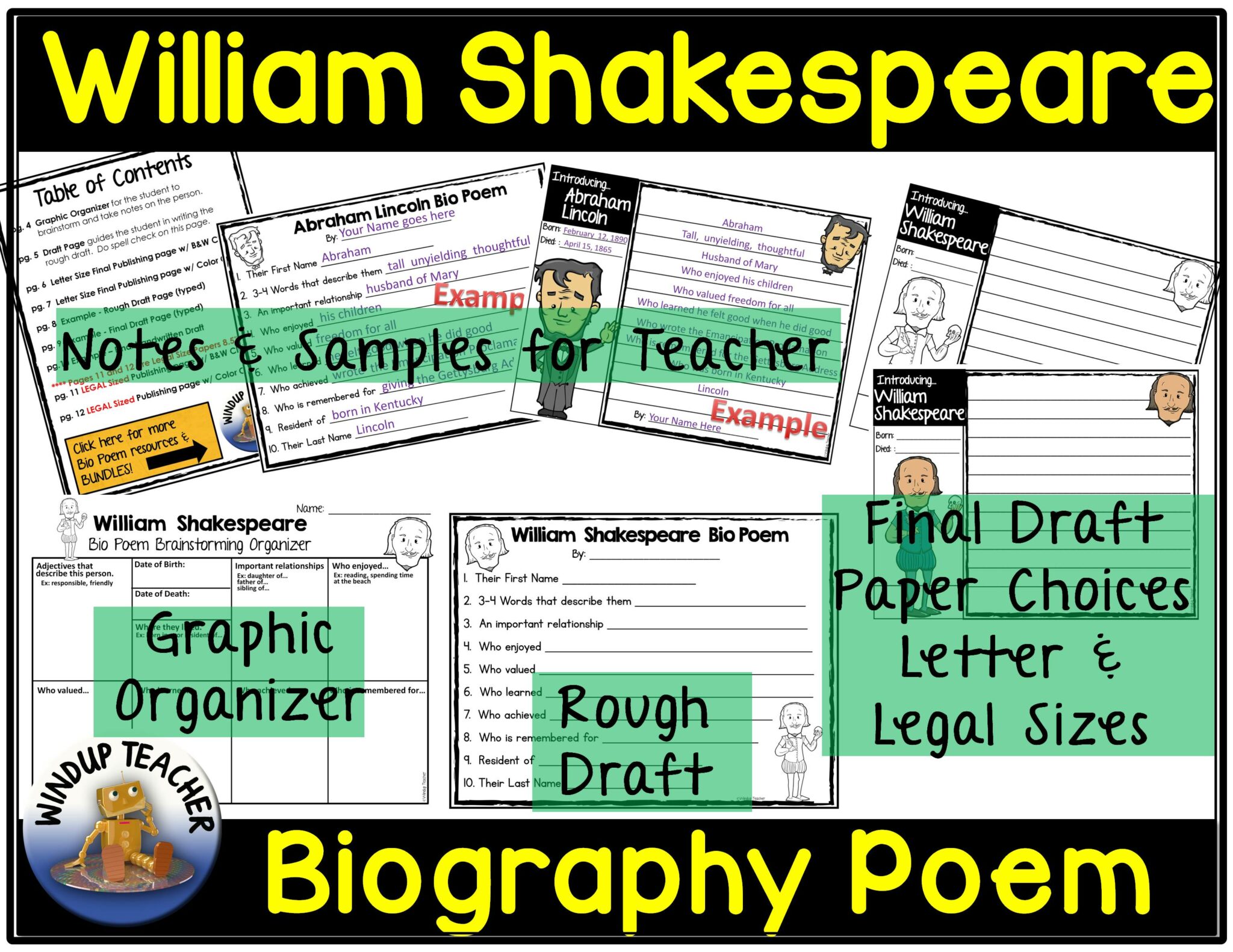 William Shakespeare Poem Writing Activity | Made By Teachers