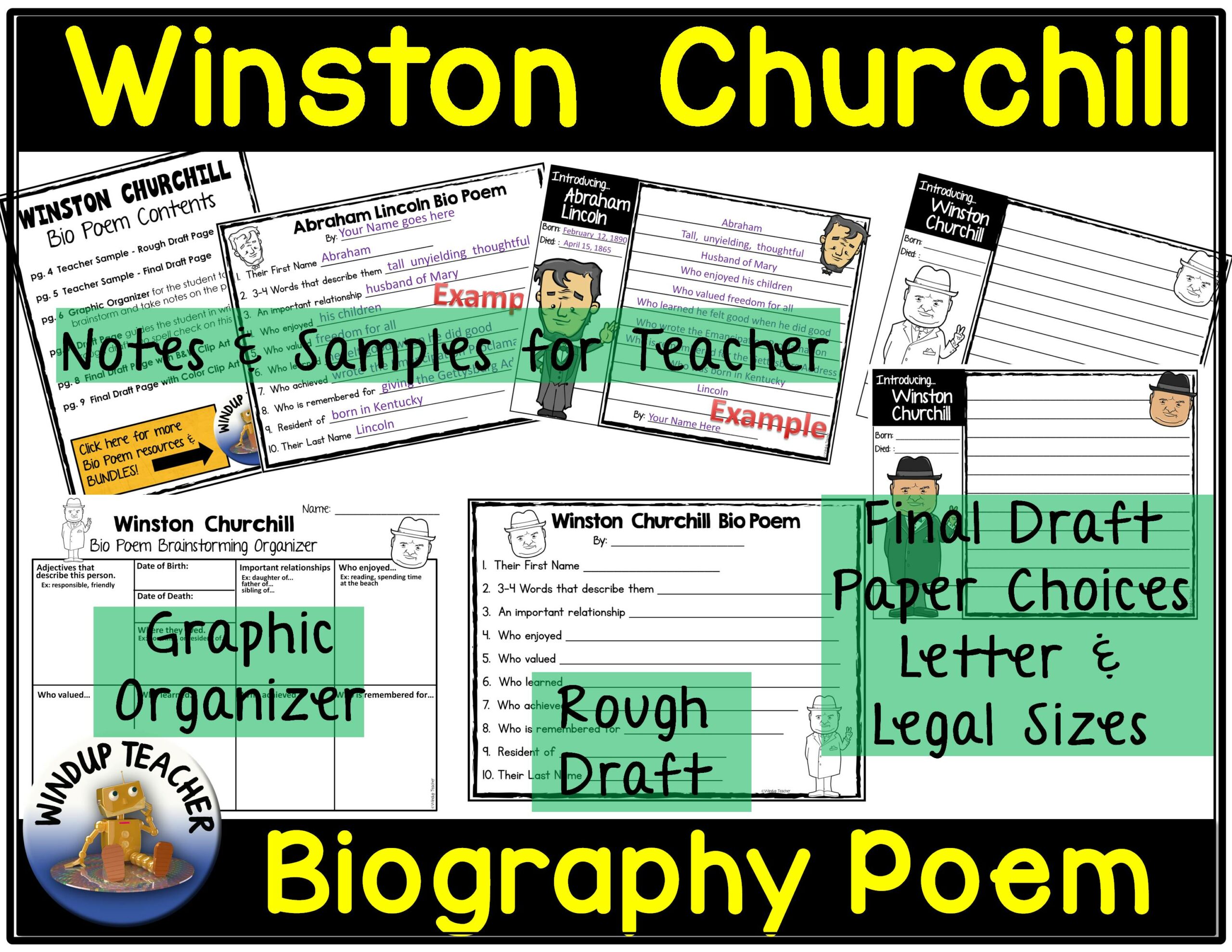 Winston Churchill Poem Writing Activity | Made By Teachers