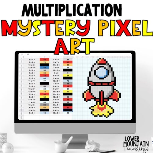 Multiplication Single Digit Mystery Pixel Art | Made By Teachers