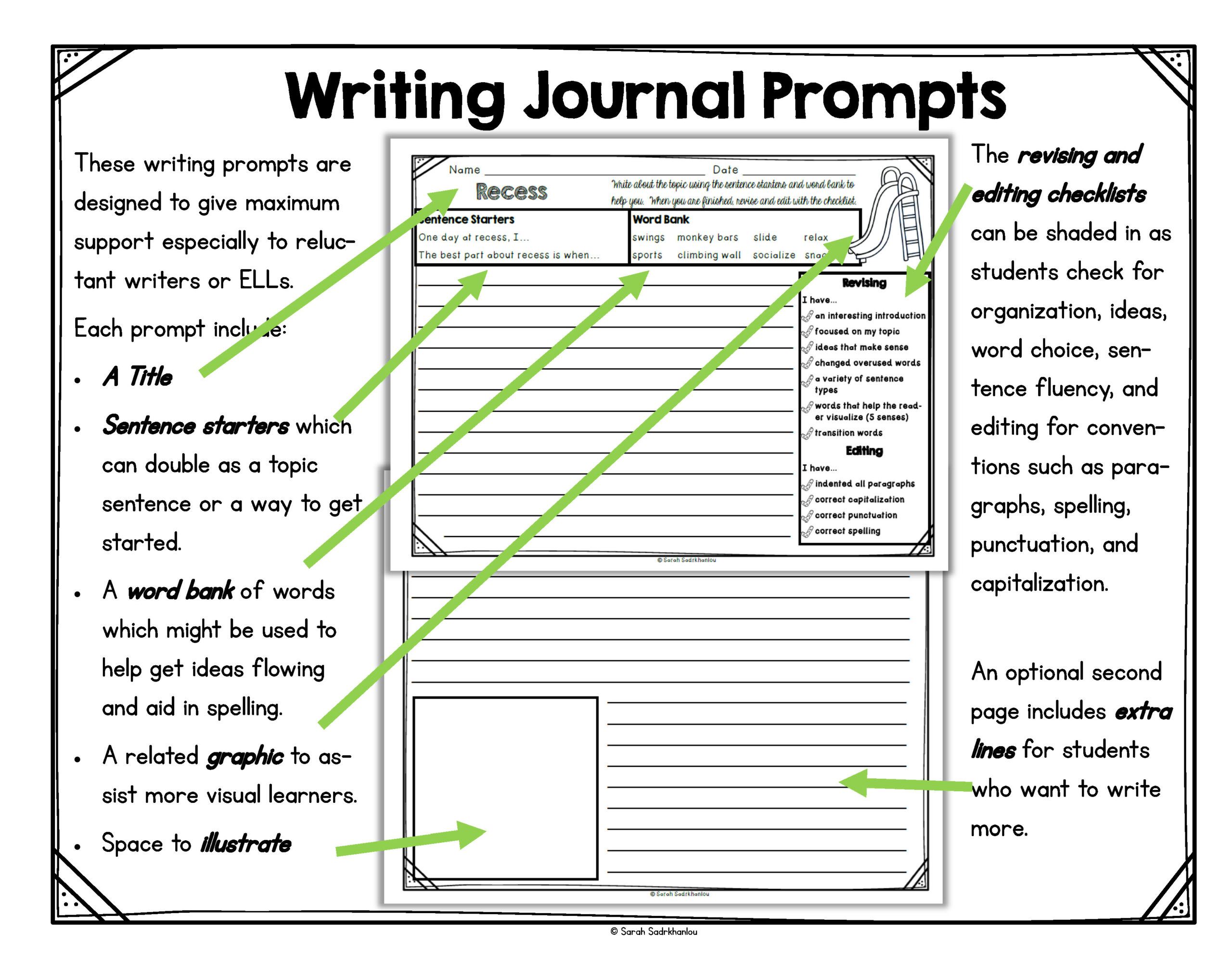 January Monthly Writing Journal No Prep Winter Writing Prompts | Made ...