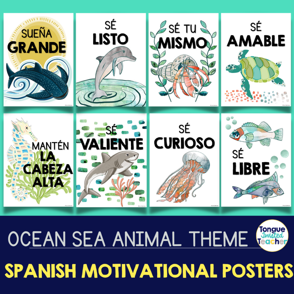 Motivational Posters in Spanish Mountain Woodland Animals | Made By ...