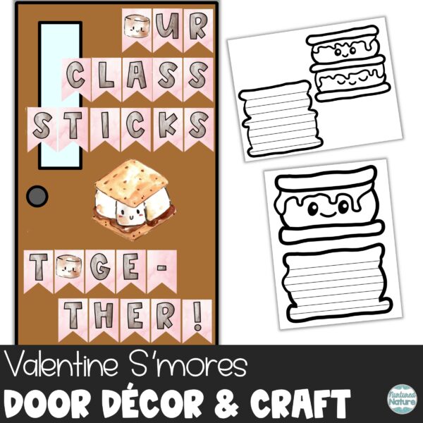 Valentine’s Day Party Door Display - S’mores Bulletin Board with ...