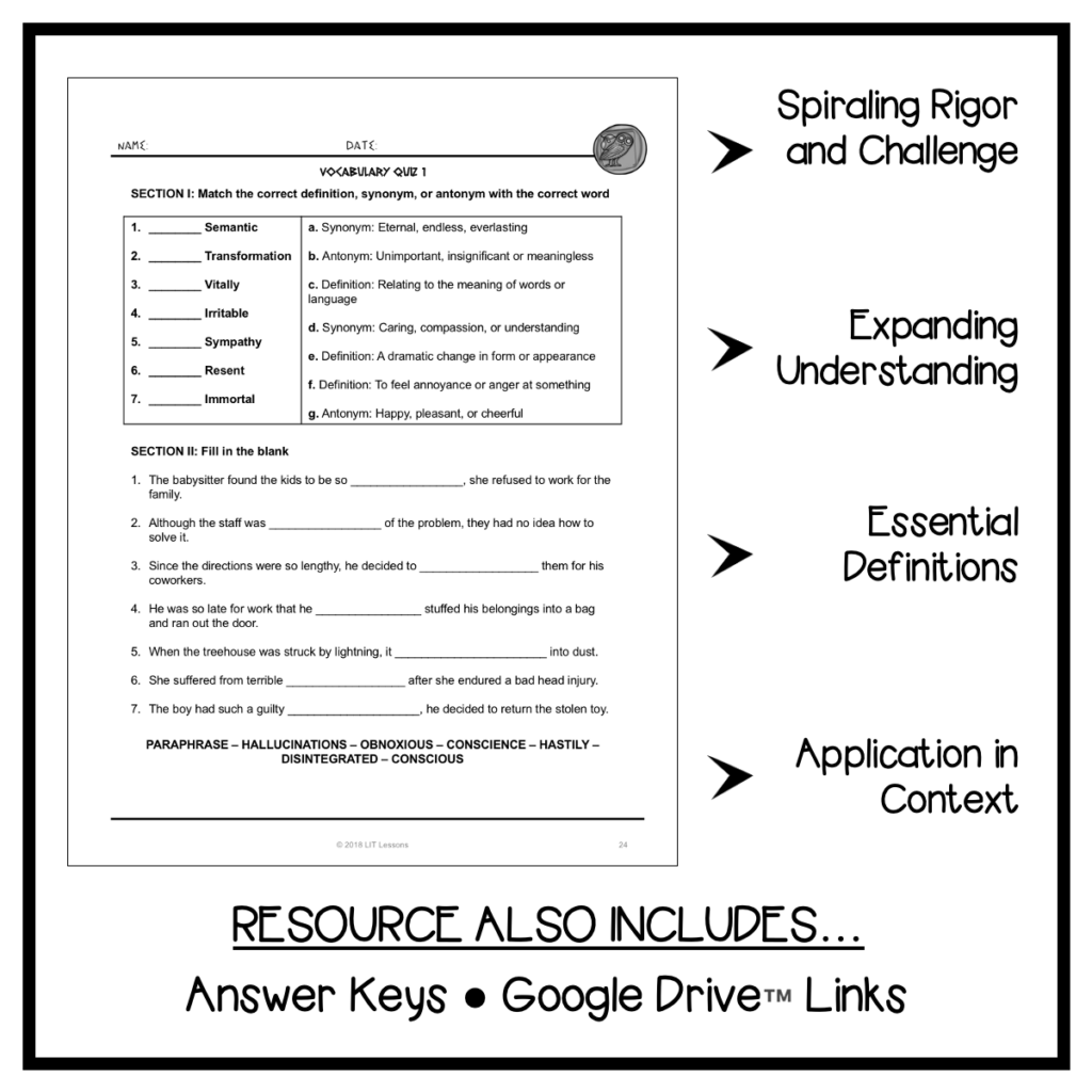 Percy Jackson and the Lightning Thief Novel Study | Made By Teachers