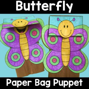 Butterfly Paper Bag Puppet | Spring Craft Activity | Made By Teachers