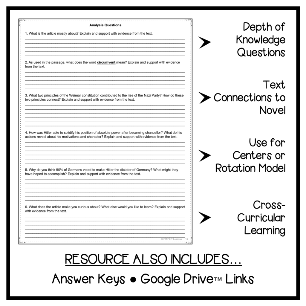 The Book Thief Novel Study - Made By Teachers