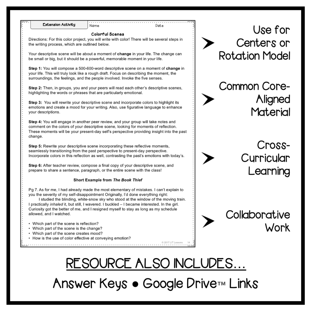 The Book Thief Novel Study | Made By Teachers