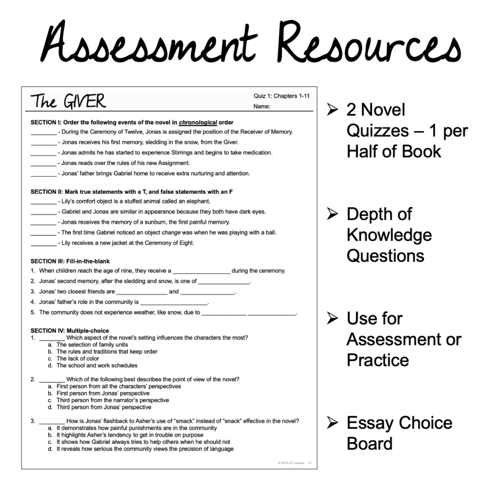 The Giver Novel Study | Made By Teachers