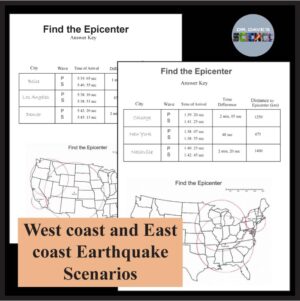 Epicenter and Earthquakes Activity NGSS MS-ESS3-2 | Made By Teachers