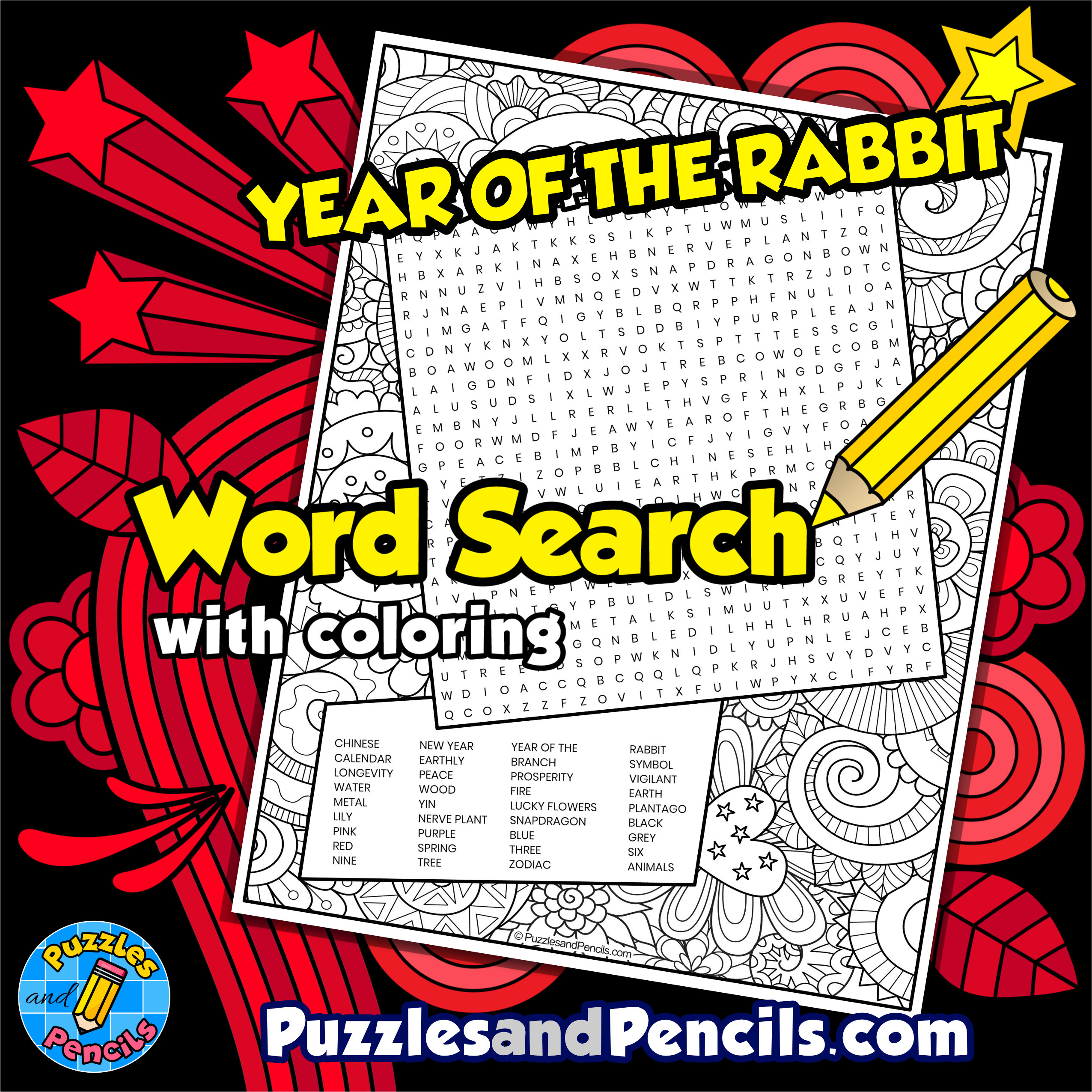 Geology Word Search Puzzle with Coloring | Geologist Wordsearch | Made ...