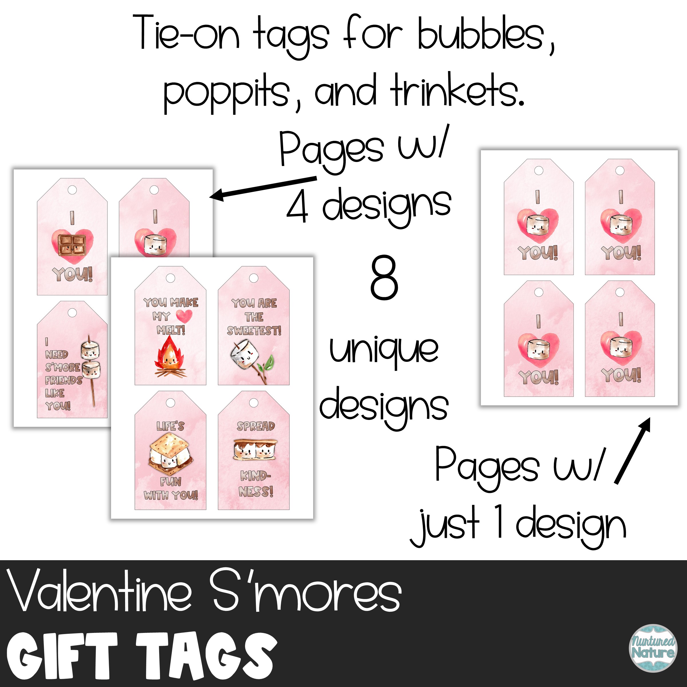 Valentine’s Day Gift Tags for Student Gifts from Teacher - S'mores ...