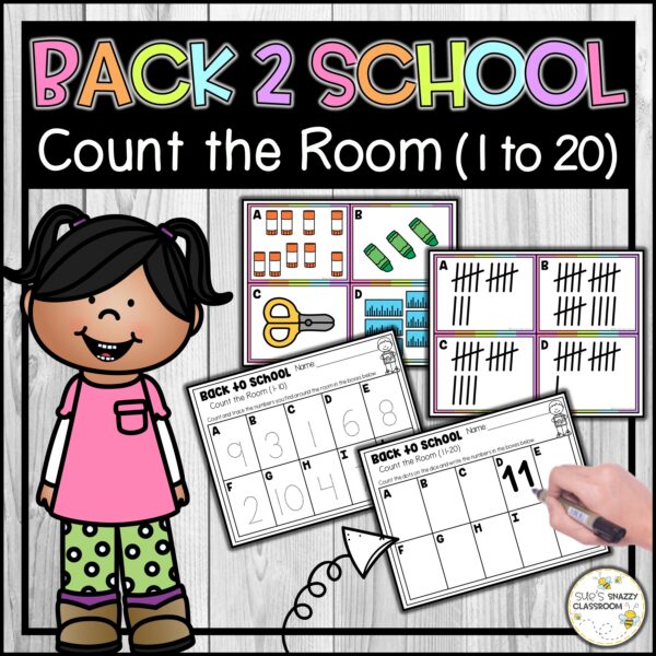 Back to School Center | Count the Room | Numbers 1 to 20 - Math ...