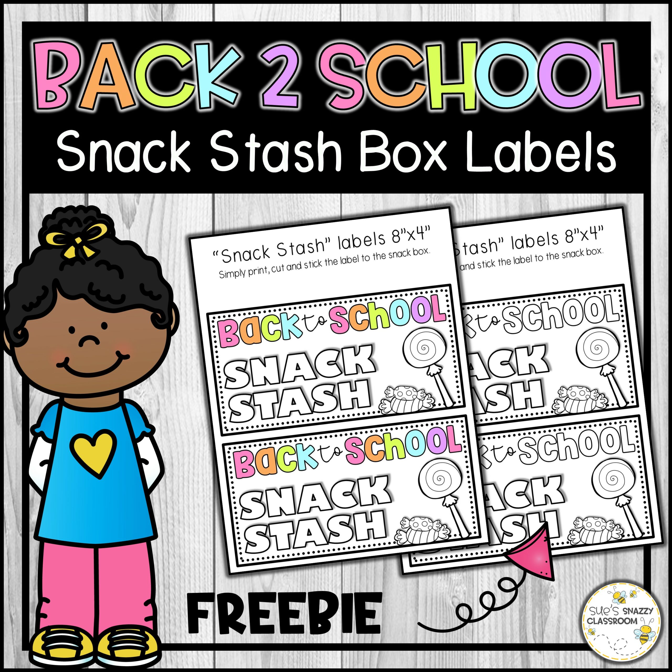 Back to School | Snack Stash Labels | Emergency Candy Box Tags ...