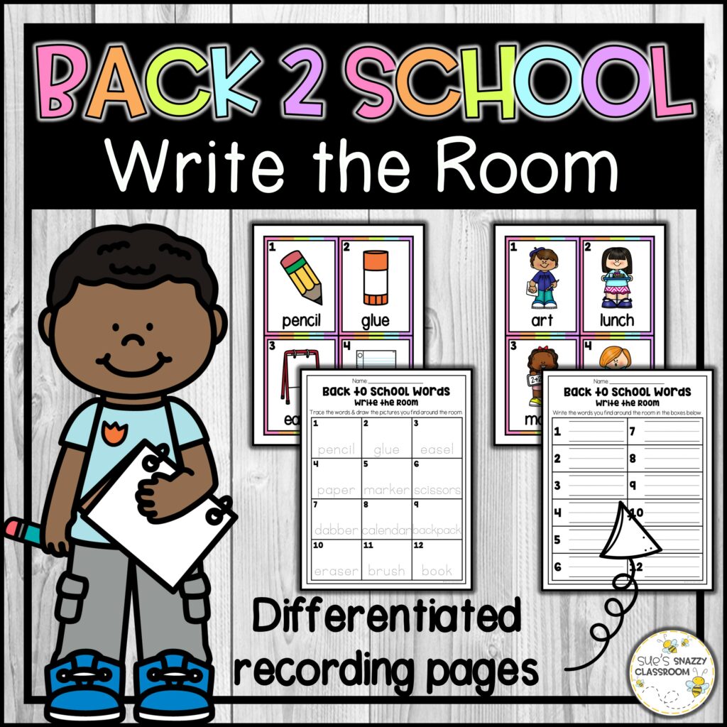 Back to School Write the Room | First Week of School Activity | Made By ...