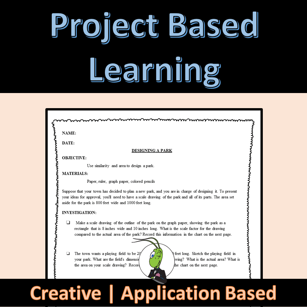 Project Based | Area and Perimeter | Designing a Park | Printable ...