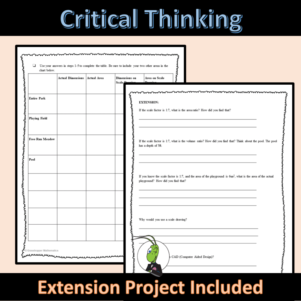Project Based | Area and Perimeter | Designing a Park | Printable ...
