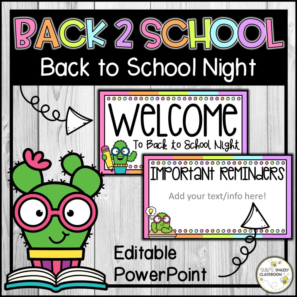 Back to School Night PowerPoint | Editable Templates | Made By Teachers