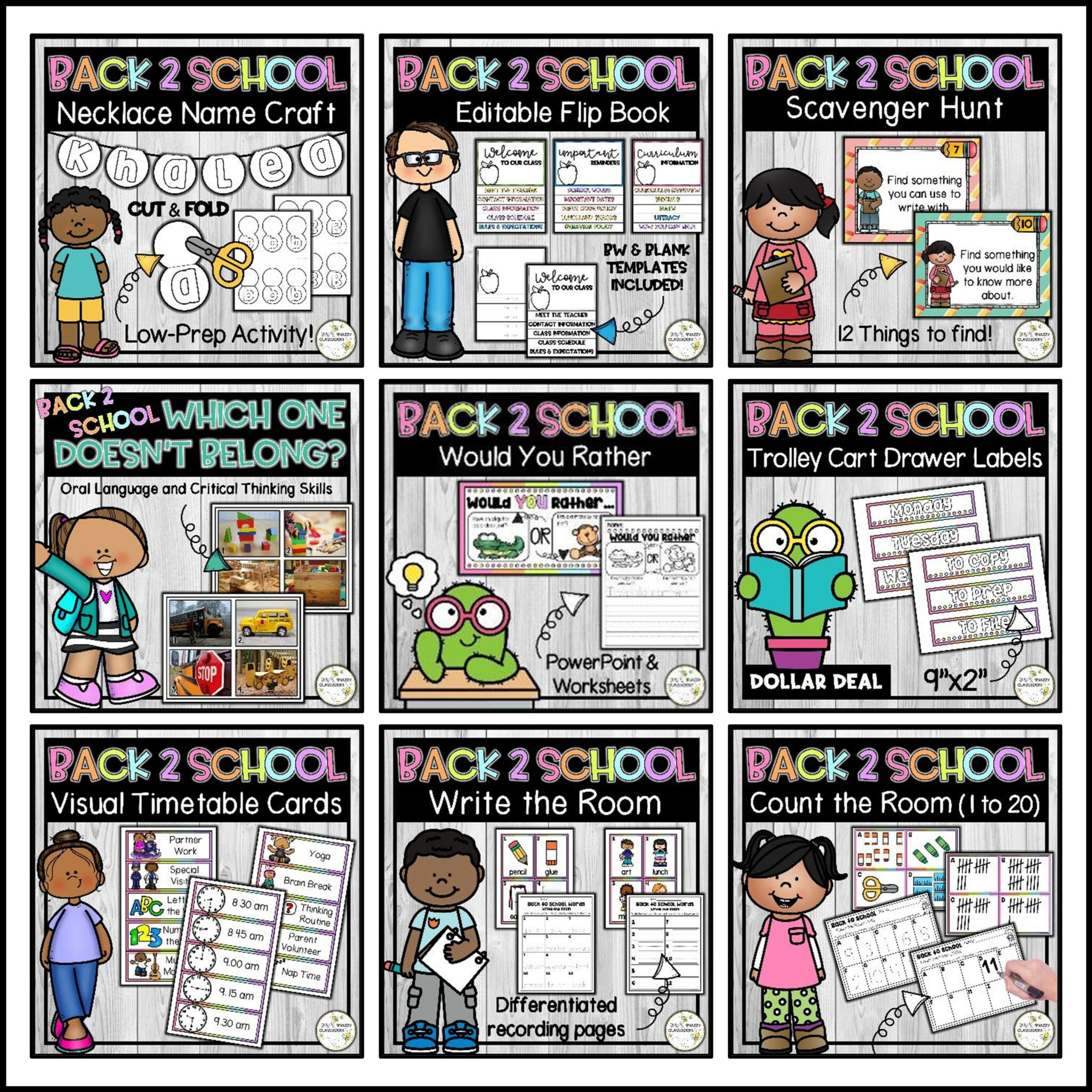 Back to School Bundle | Activities and Resources for the First Week of ...