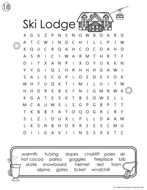 Word Search Puzzles Winter Words | Made By Teachers