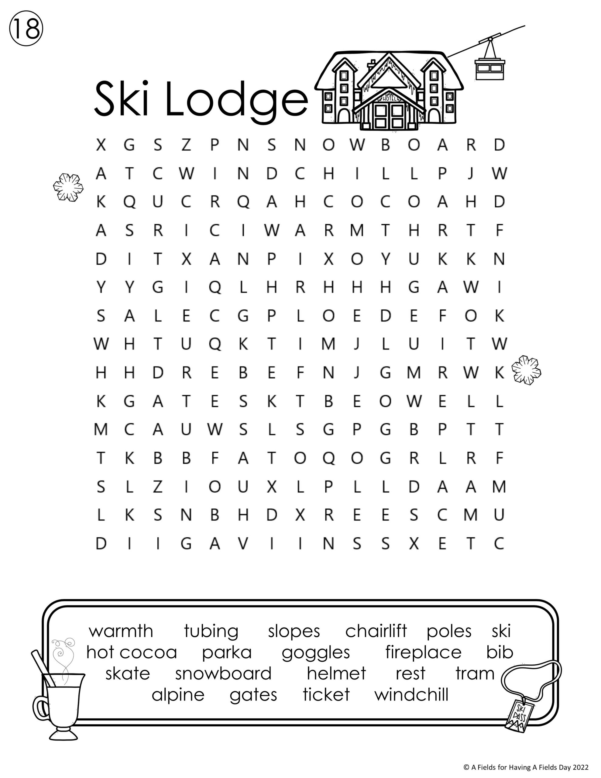 Word Search Puzzles Winter Words - Made By Teachers