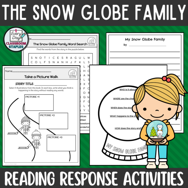 The Snow Globe Family Read Aloud Activities - Comprehension and ...
