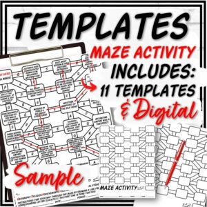 Editable Maze Templates Any Subject | Made By Teachers