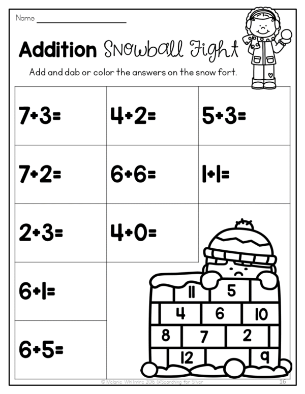 January Printables {Kindergarten} - Made By Teachers