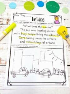 Visualizing Activities Creating Mental Images Reading Comprehension ...