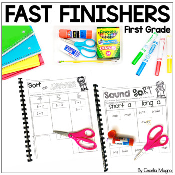 Early Finishers Fast Finishers Activities No Prep First Grade | Made By ...