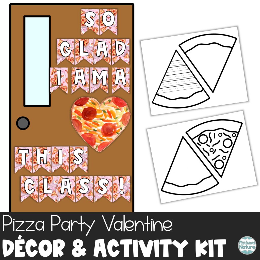 Valentine’s Day Party Decor and Activity Kit - Pizza Party Theme ...