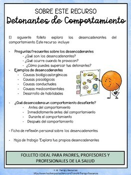 SPANISH VERSION - Understanding Behavior Triggers | Made By Teachers