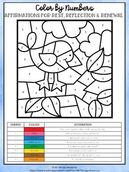 FALL SEL Color by Affirmations | Made By Teachers