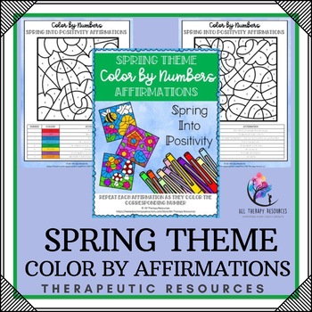 SPRING SEL Color by Affirmations | Made By Teachers