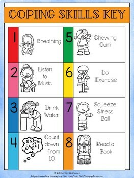 FALL Color by COPING SKILLS | Made By Teachers