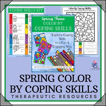 SPRING Color by COPING SKILLS | Made By Teachers