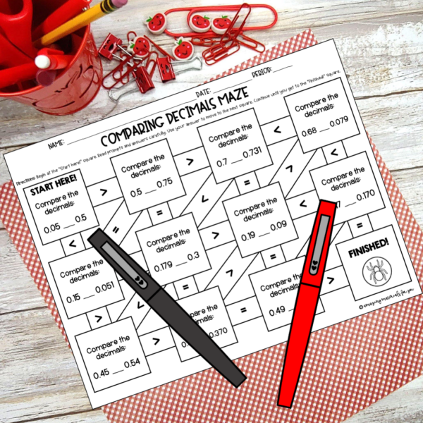 Fifth Grade Math Printable Mazes | Made By Teachers