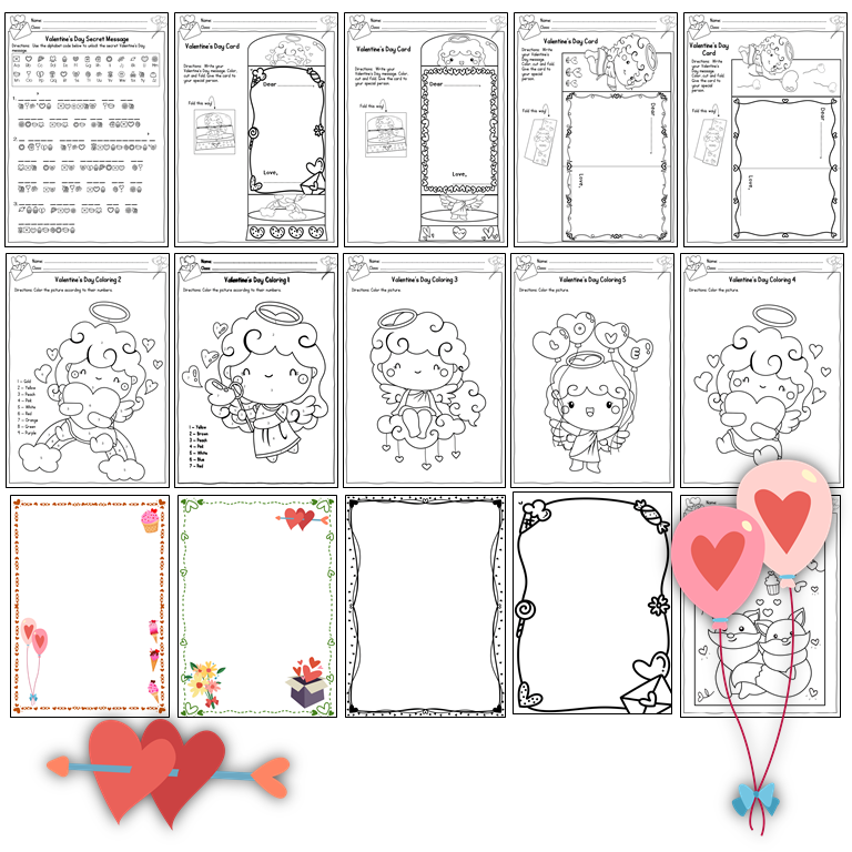 No-Prep Valentine's Day ELA Worksheets | Made By Teachers