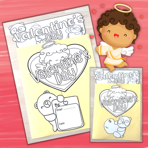 Valentine's Day Lapbook with Reading Comprehension Activities | Made By ...